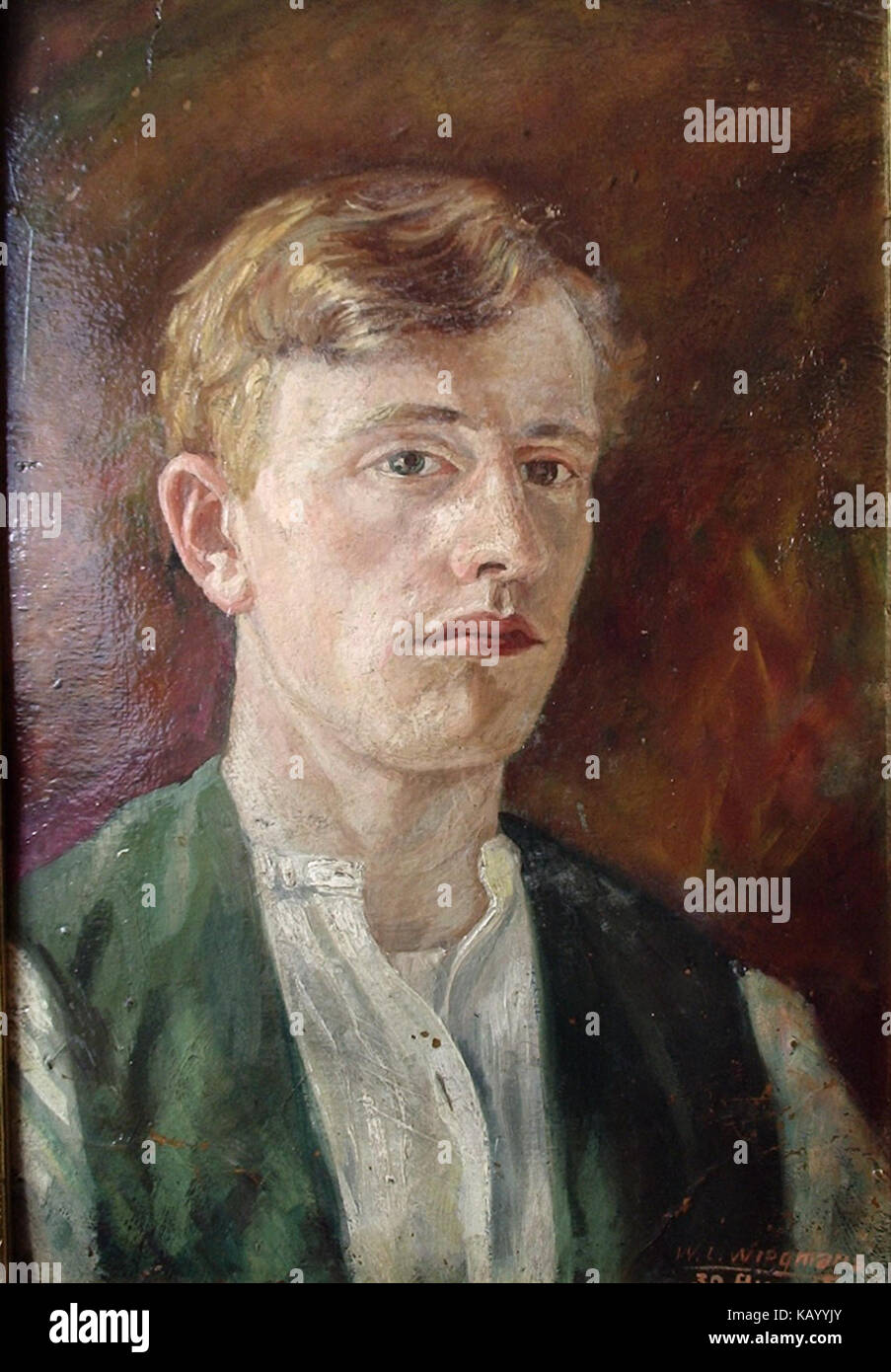 Willem Wiegmans zelfportret Stock Photo - Alamy