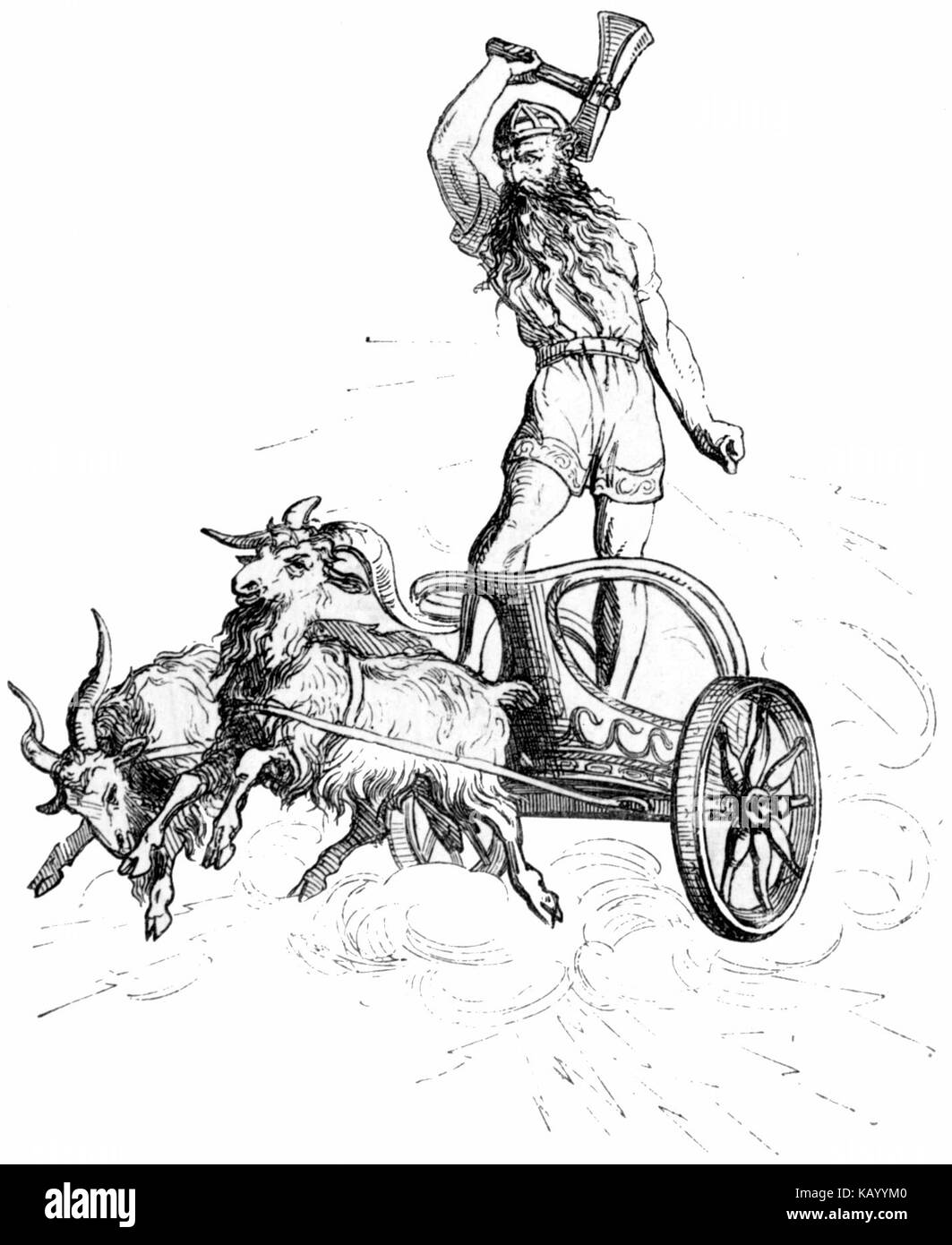 Thor in his chariot hi-res stock photography and images - Alamy