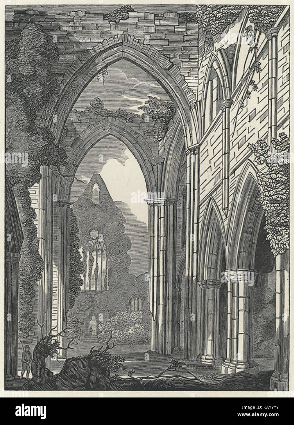 Tintern abbey painting hi-res stock photography and images - Alamy