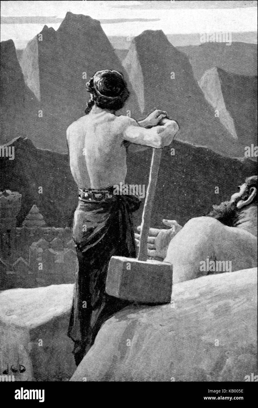 Thor and the Mountain Stock Photo - Alamy