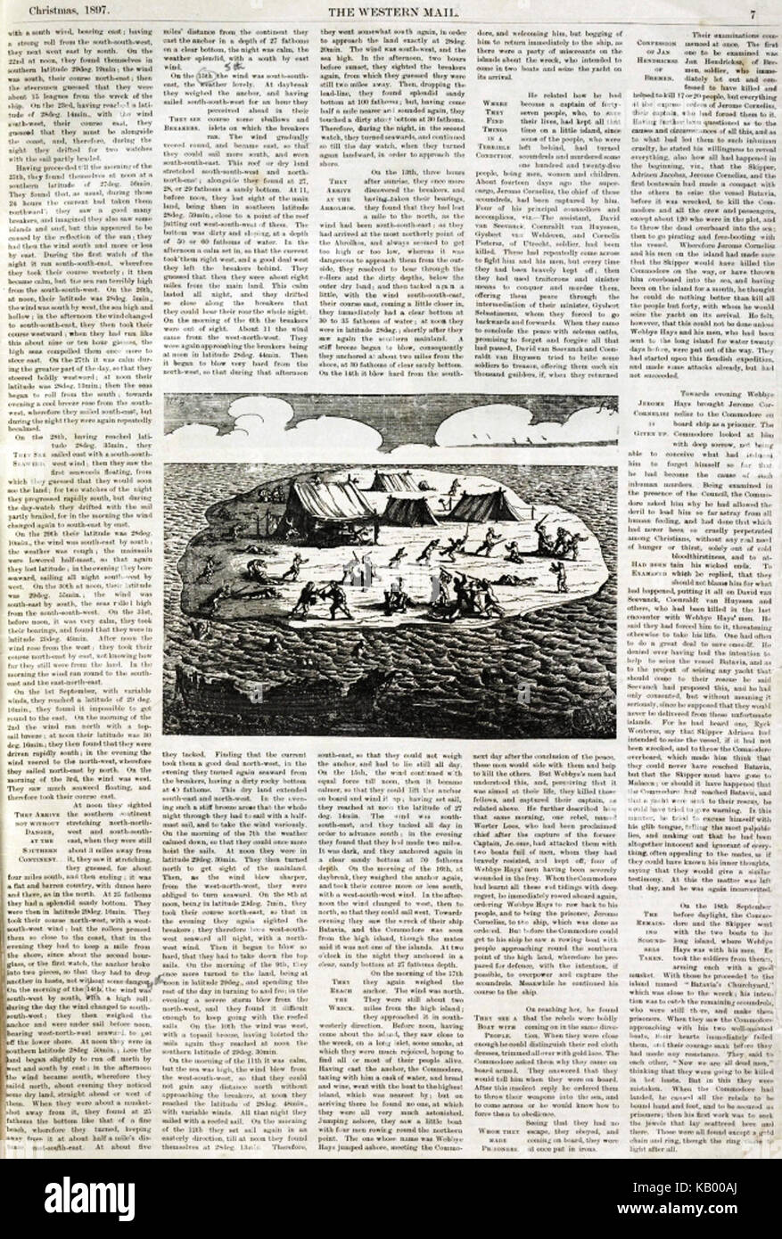 The Western Mail Christmas 1897 Page 7 Stock Photo - Alamy