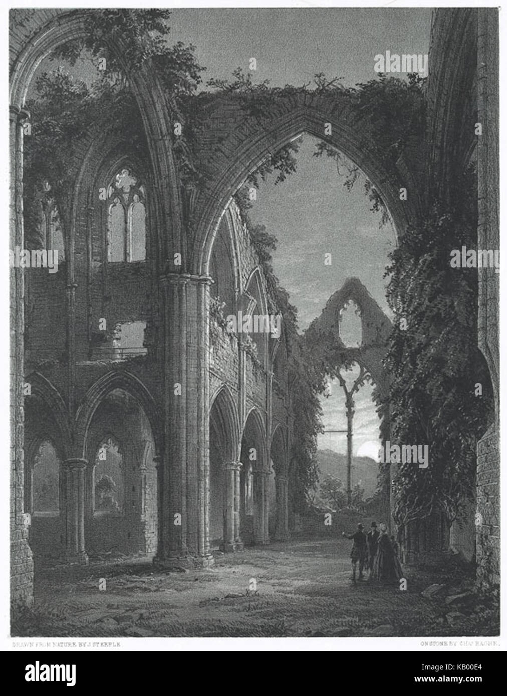 Interior of tintern abbey hi-res stock photography and images - Alamy