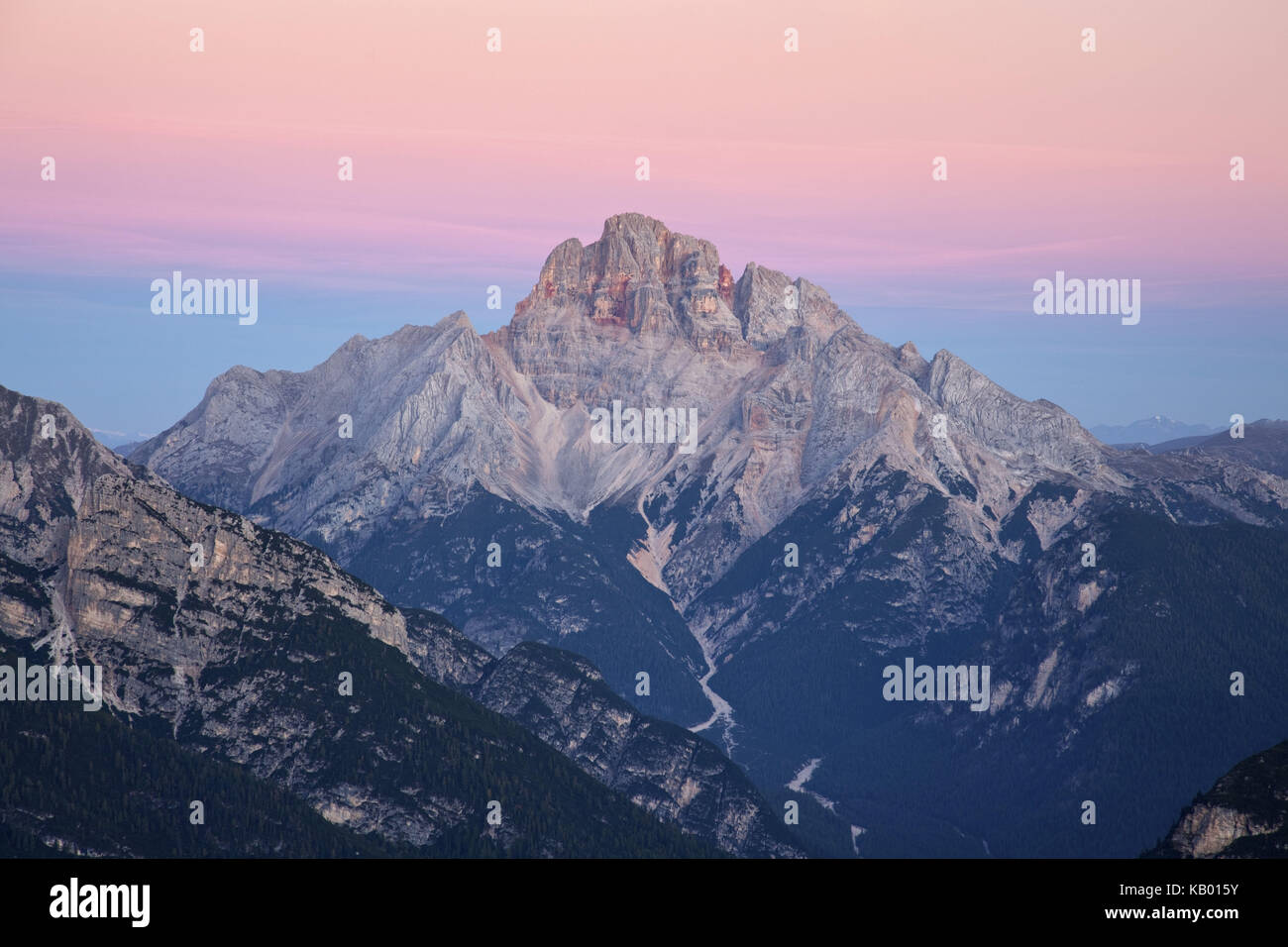Summit the Hohe Gaisl in the Sexten Dolomites, South Tirol, Trentino ...