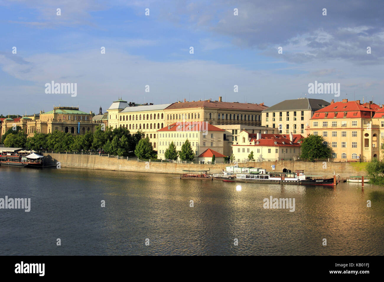 Czech Republic, view at Prague in Vltava Stock Photo - Alamy