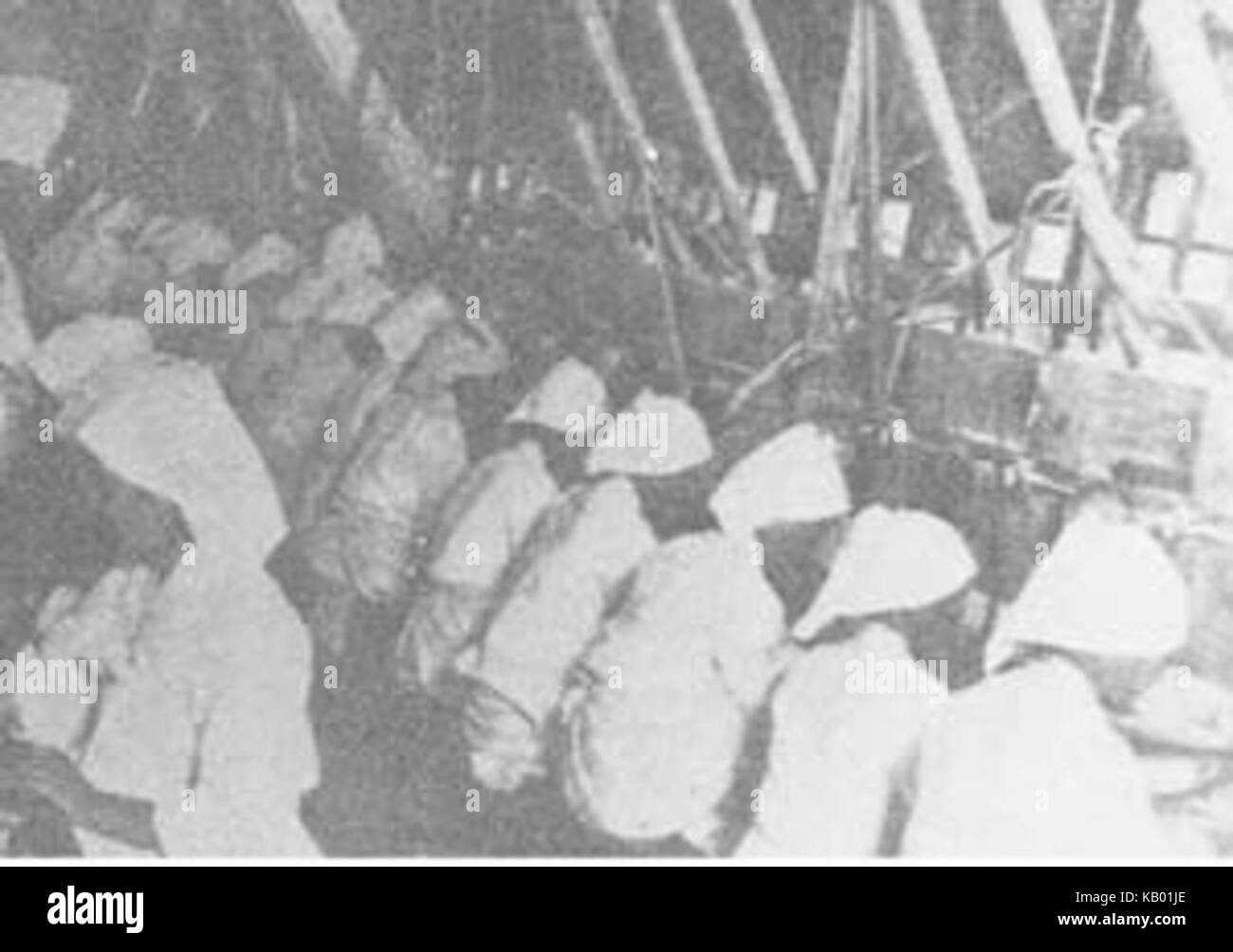 Women working in a rice mill factory at Incheon ruled by Japanese at ...