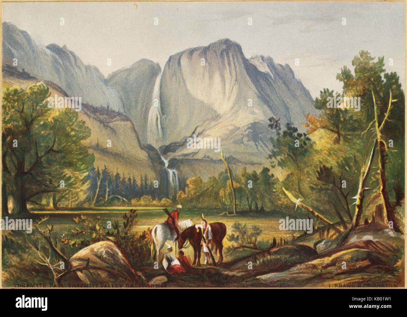 Yosemite Fall, Yosemite Valley, California (Boston Public Library Stock ...