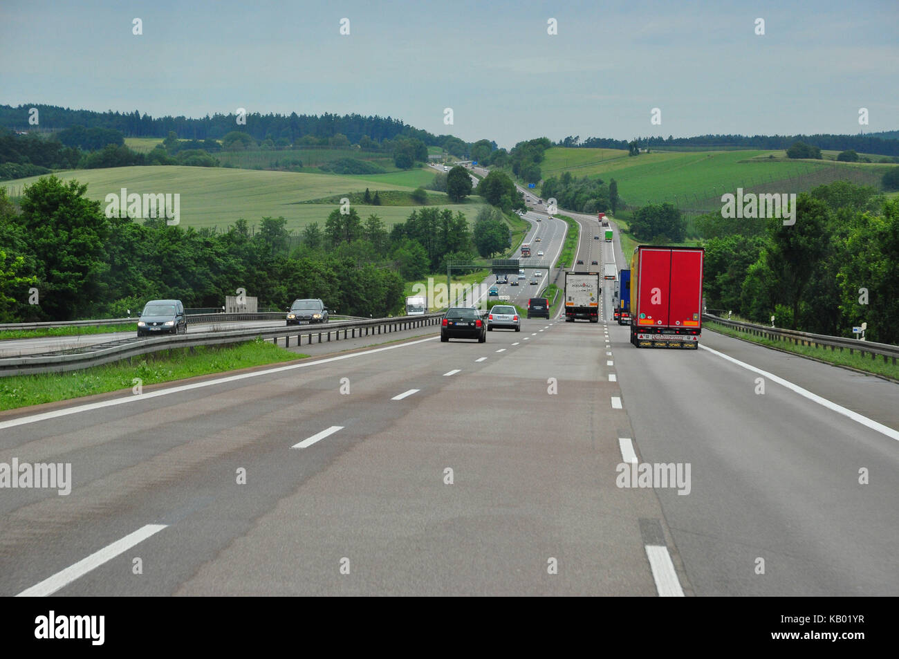 Germany, highway A9, multi-lane Stock Photo - Alamy