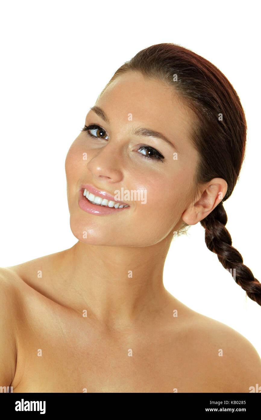 Pretty young woman, portrait Stock Photo - Alamy