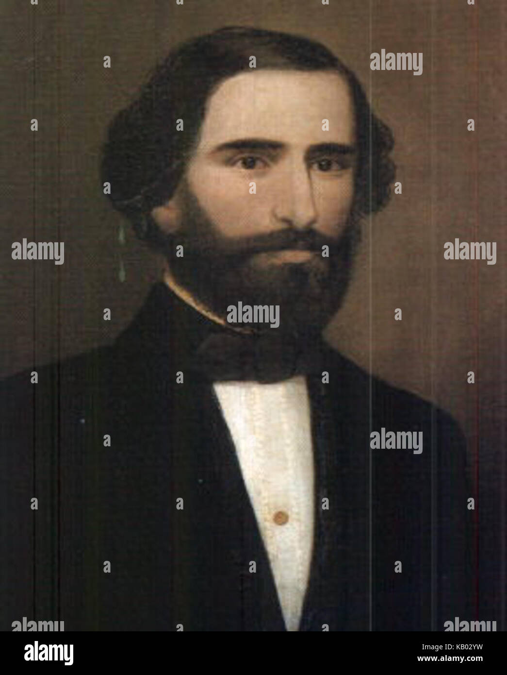 This is a portrait of Giuseppe Verdi as a young man, offering a glimpse ...