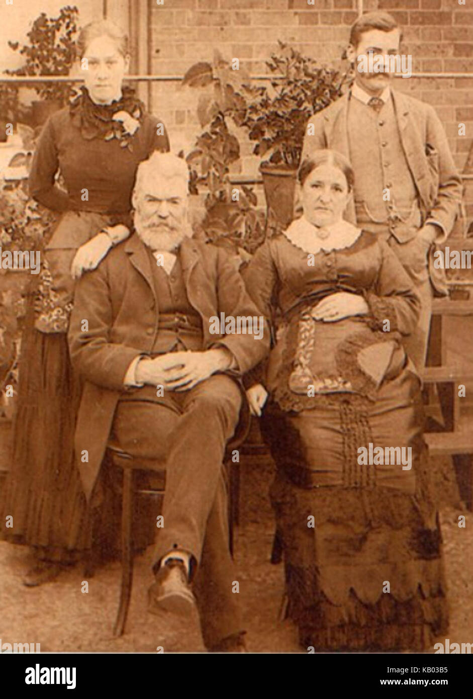 The Muddle family 1880 Stock Photo - Alamy