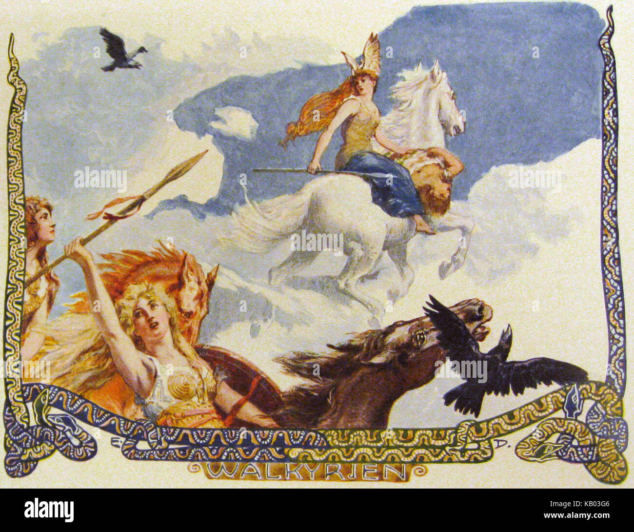 Walkyrien by Emil Doepler Stock Photo - Alamy