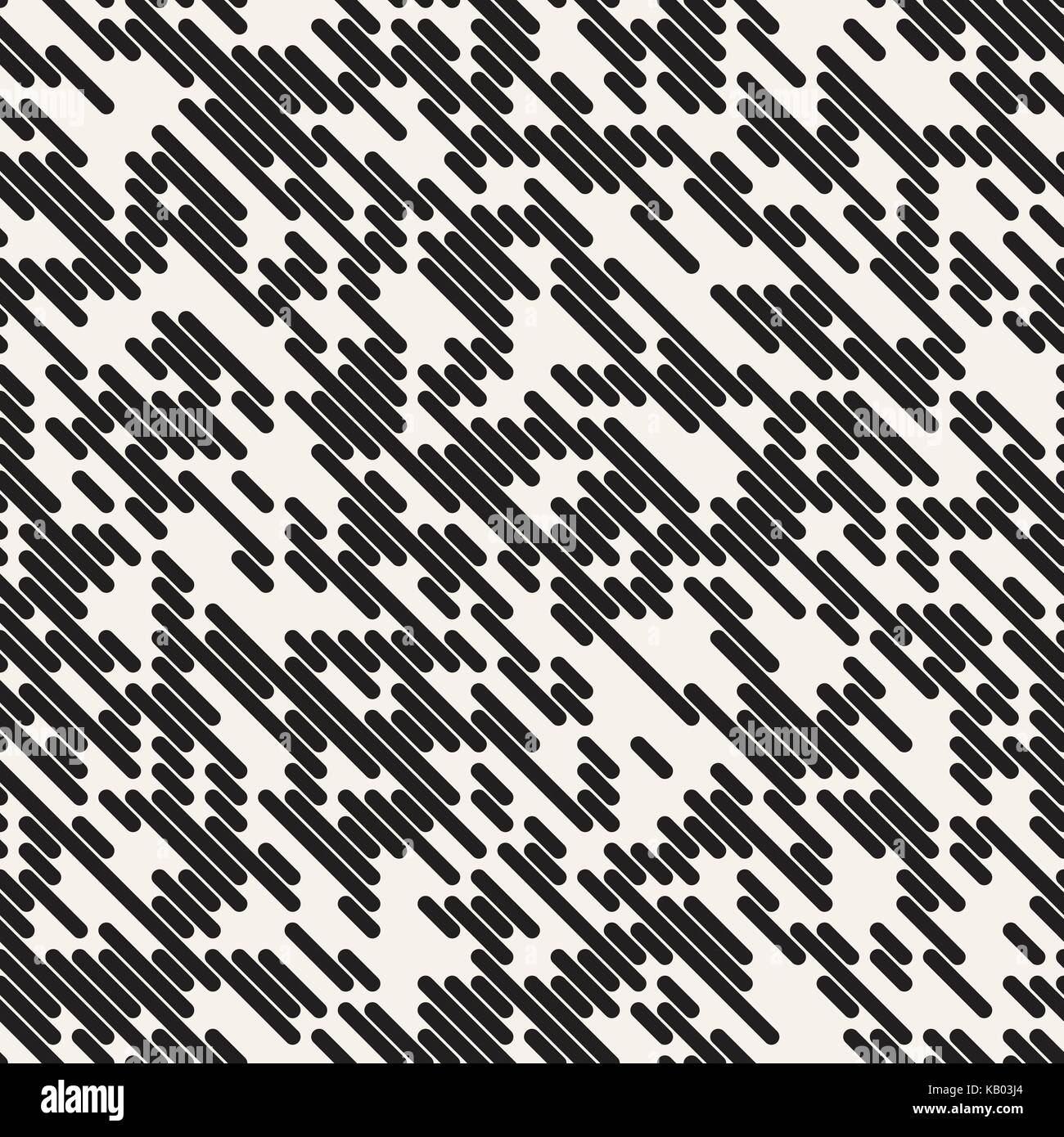 Vector Seamless Irregular Lines Grid Pattern. Trendy Monochrome Texture ...