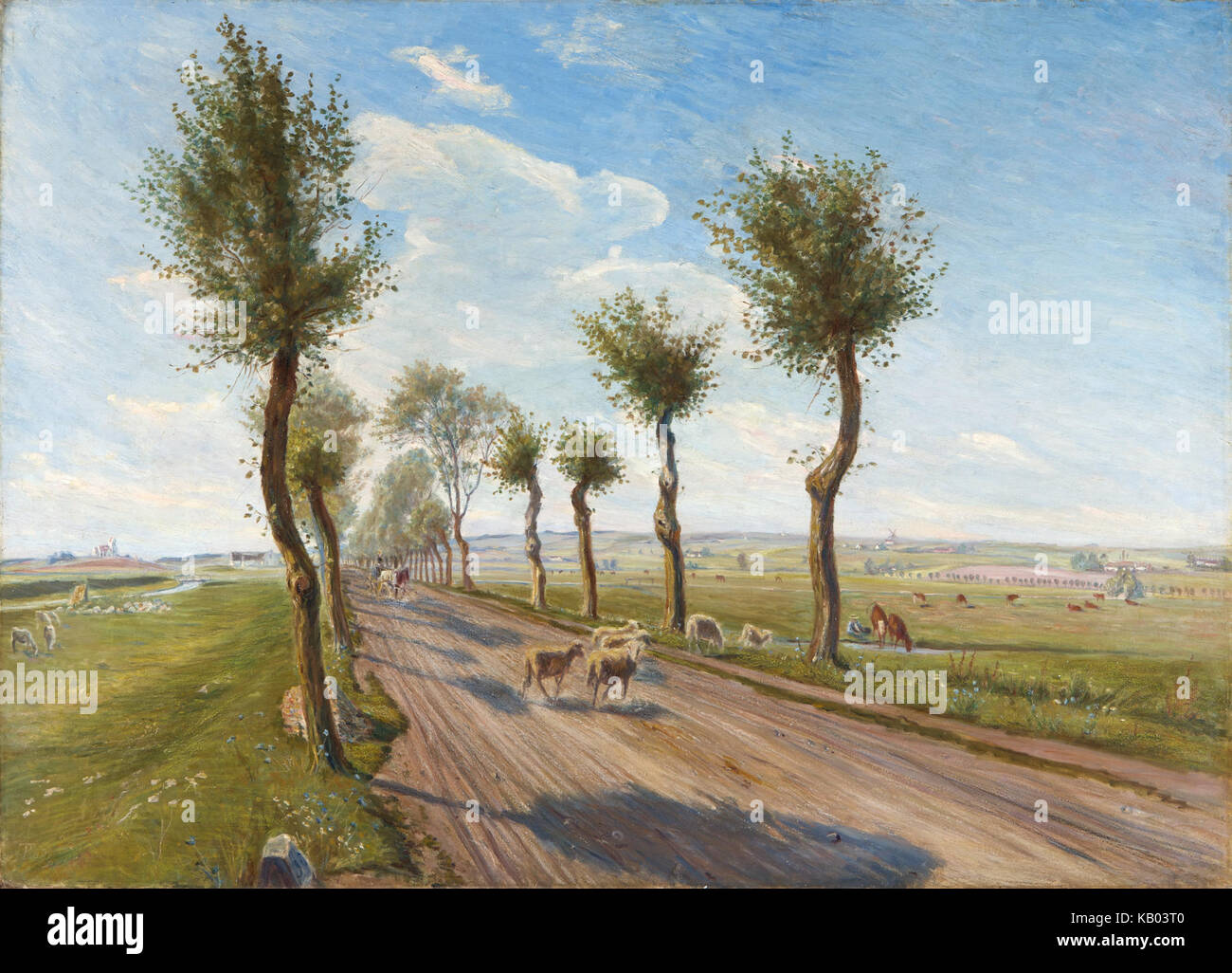 Theodor Philipsen's 'Landevej ved Faarevejle' (1900) is a painting ...