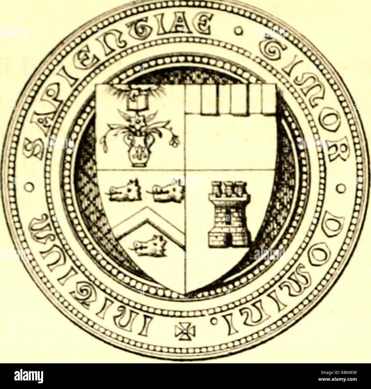 University of Aberdeen Coat of Arms 1888 Stock Photo - Alamy