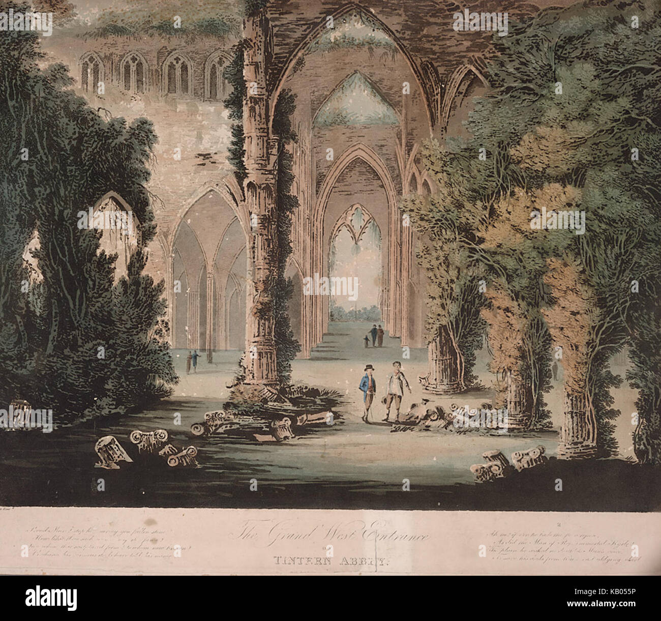 Tintern abbey painting hi-res stock photography and images - Alamy