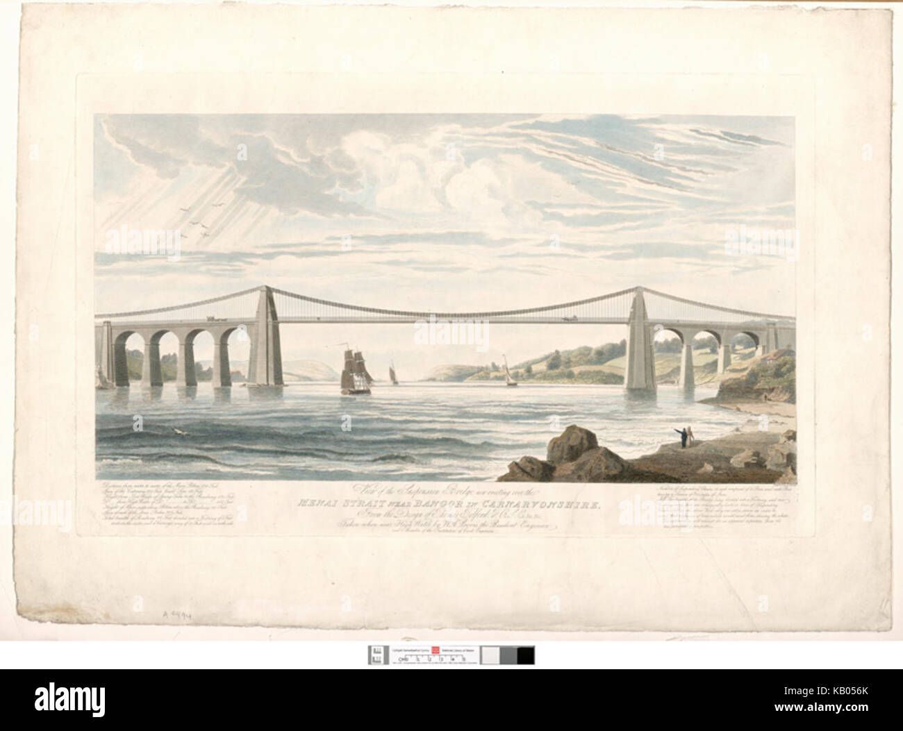 Menai suspension bridge drawing hi-res stock photography and images - Alamy