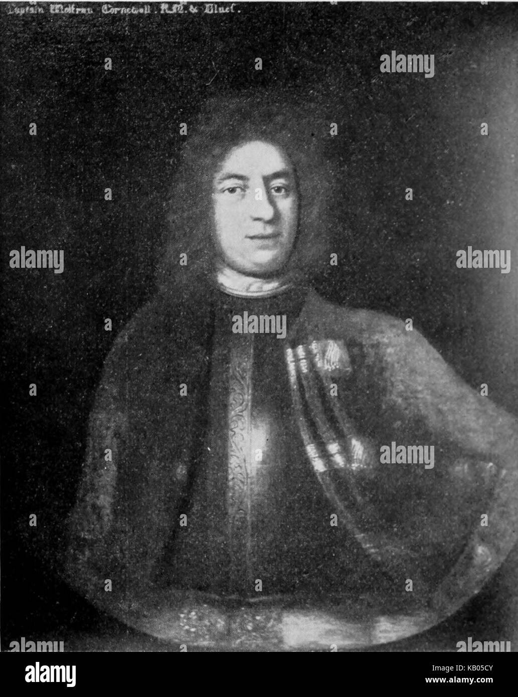 Wolfran Cornewall RN 1658 1720 Stock Photo - Alamy
