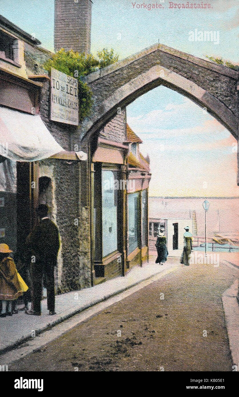 York Gate Broadstairs Kent England posted 1909 Stock Photo - Alamy