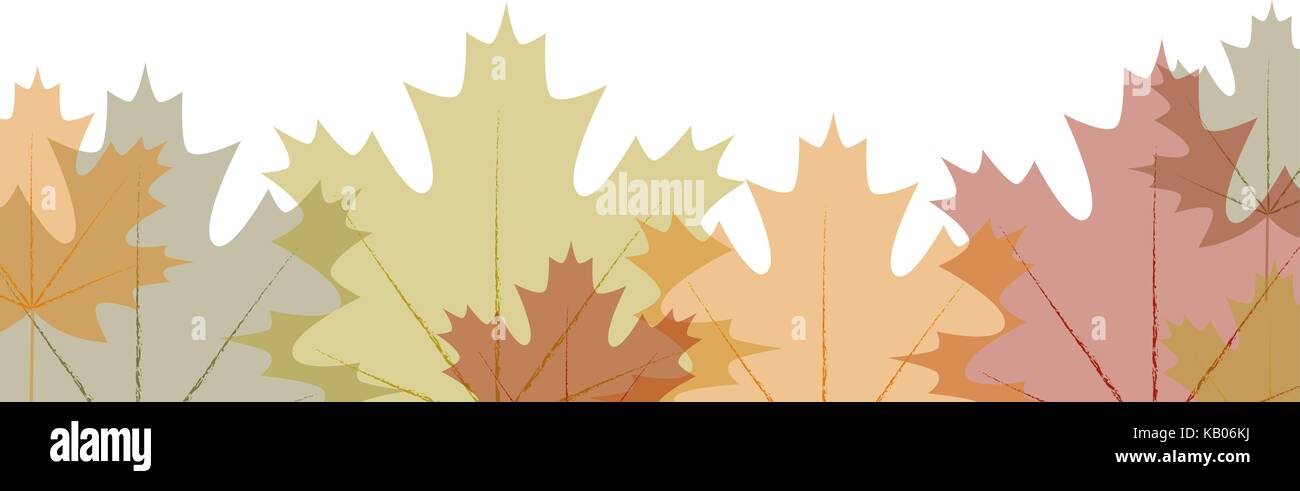 Border transparent autumn leaves, vector Stock Vector Image & Art - Alamy
