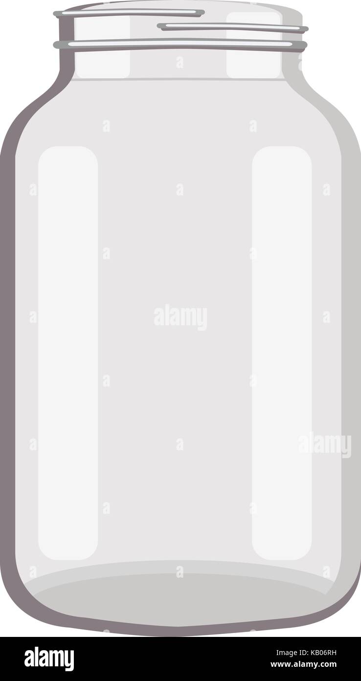 Object glass jar empty, vector Stock Vector Image & Art - Alamy