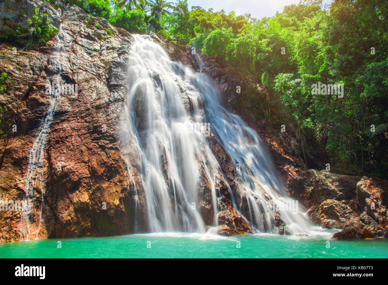 Na Muang 1 waterfall, Koh Samui, Thailand Stock Photo - Alamy