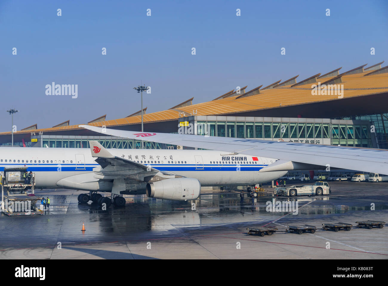 Beijing, JAN 3: Air China of the Beijing International Airport at ...