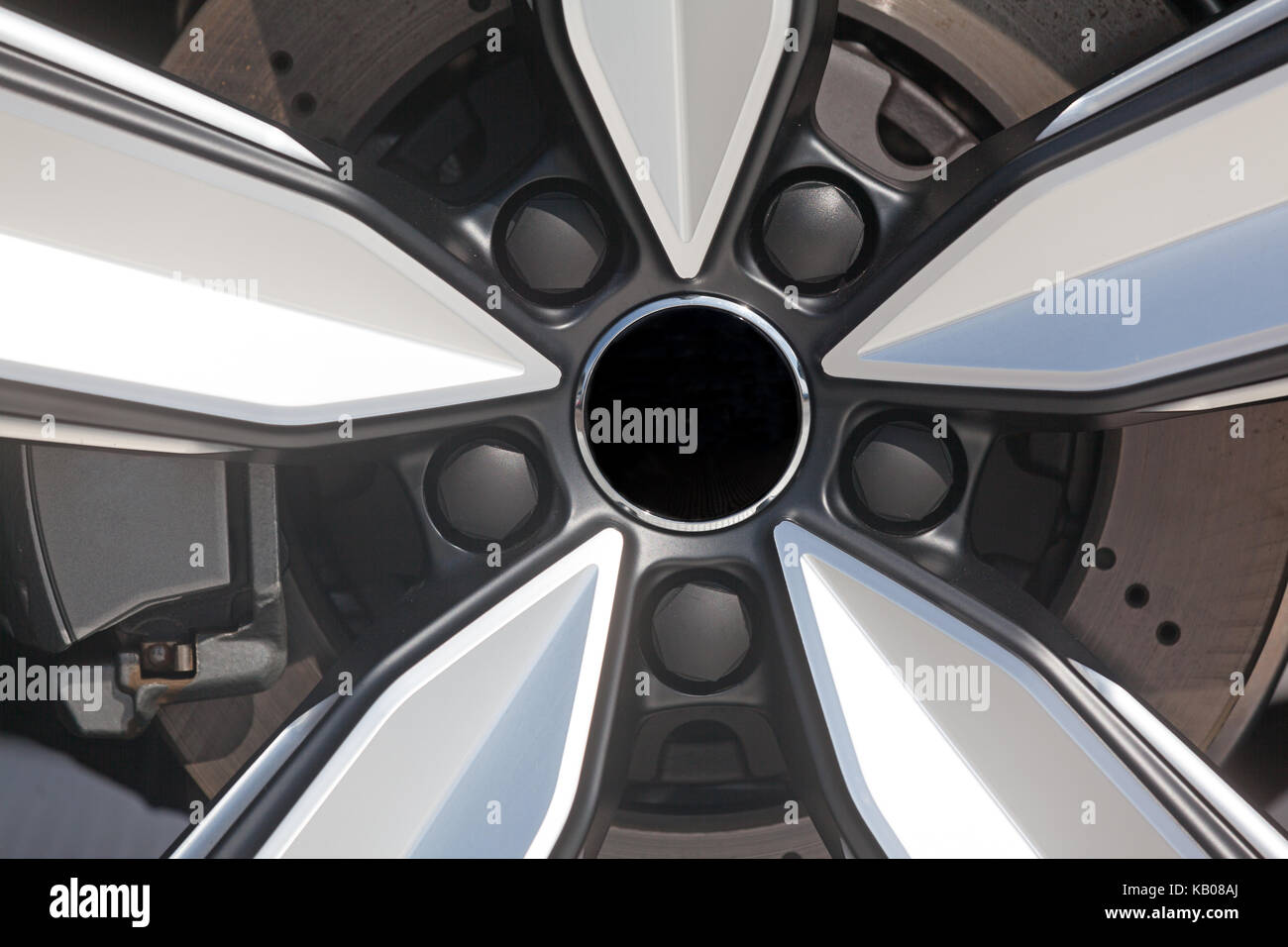 Close up of rims from a sports car Stock Photo - Alamy