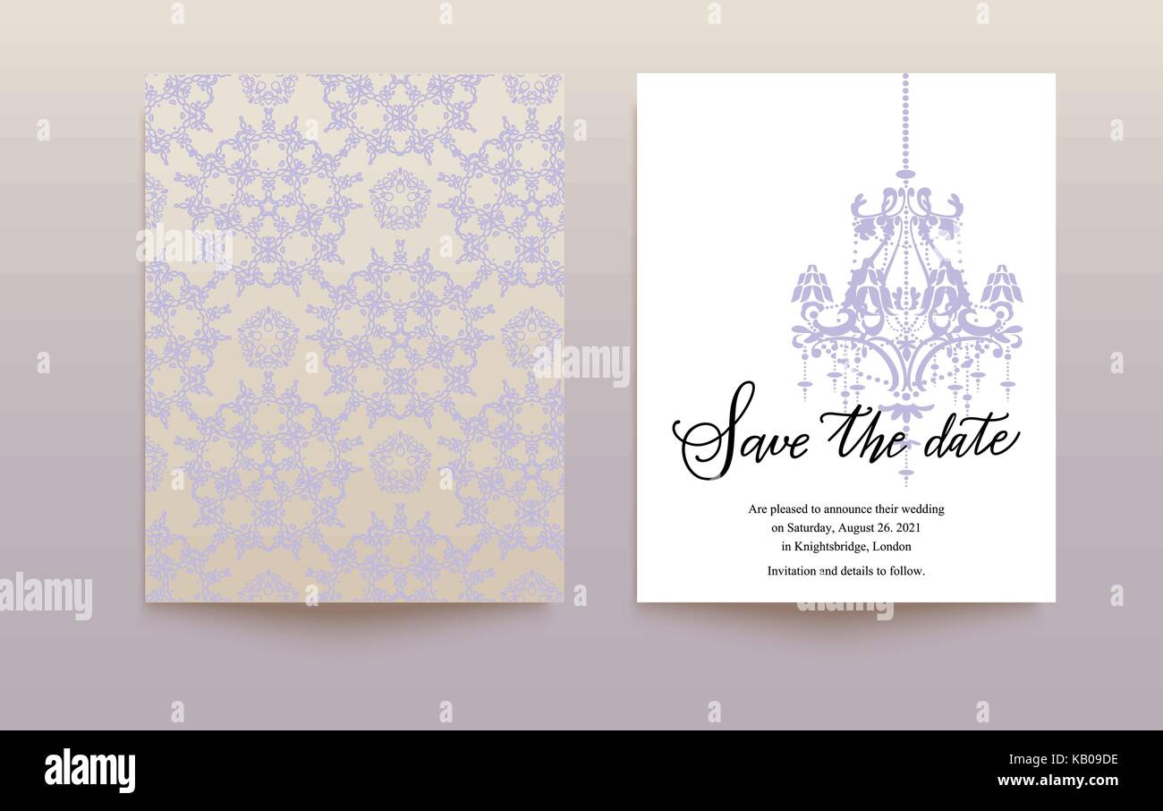 Style wedding card collection Stock Vector Images - Alamy