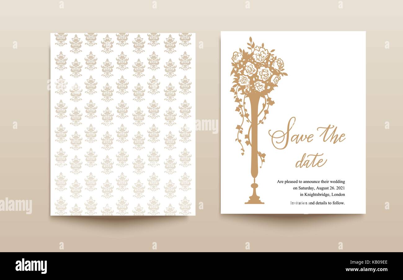 Wedding template card Stock Vector Image & Art - Alamy