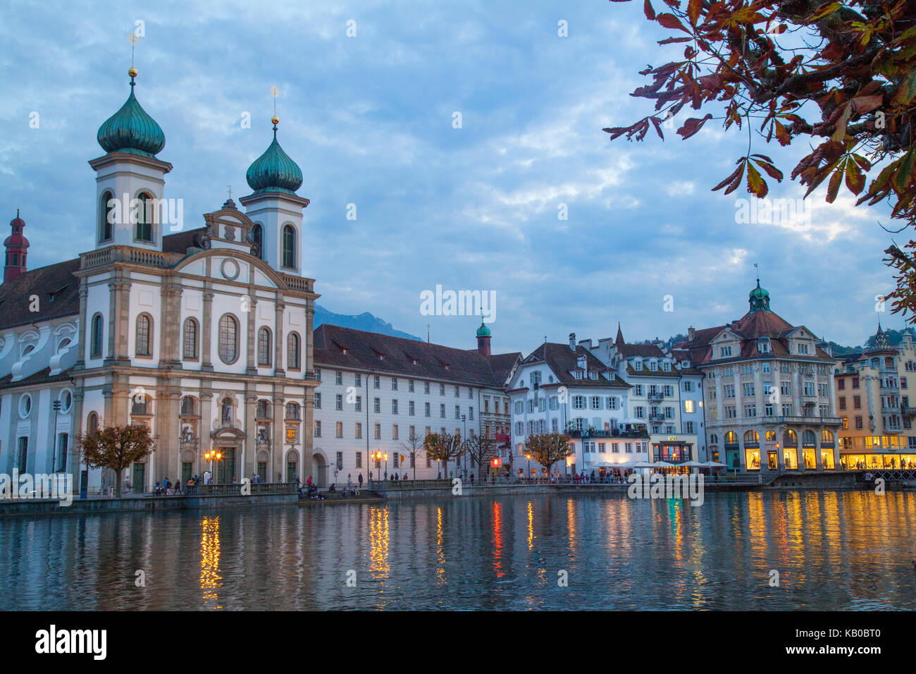 Jesuit Church in Lucerne Switzerland Luzern Swiss Catholic baroque ...