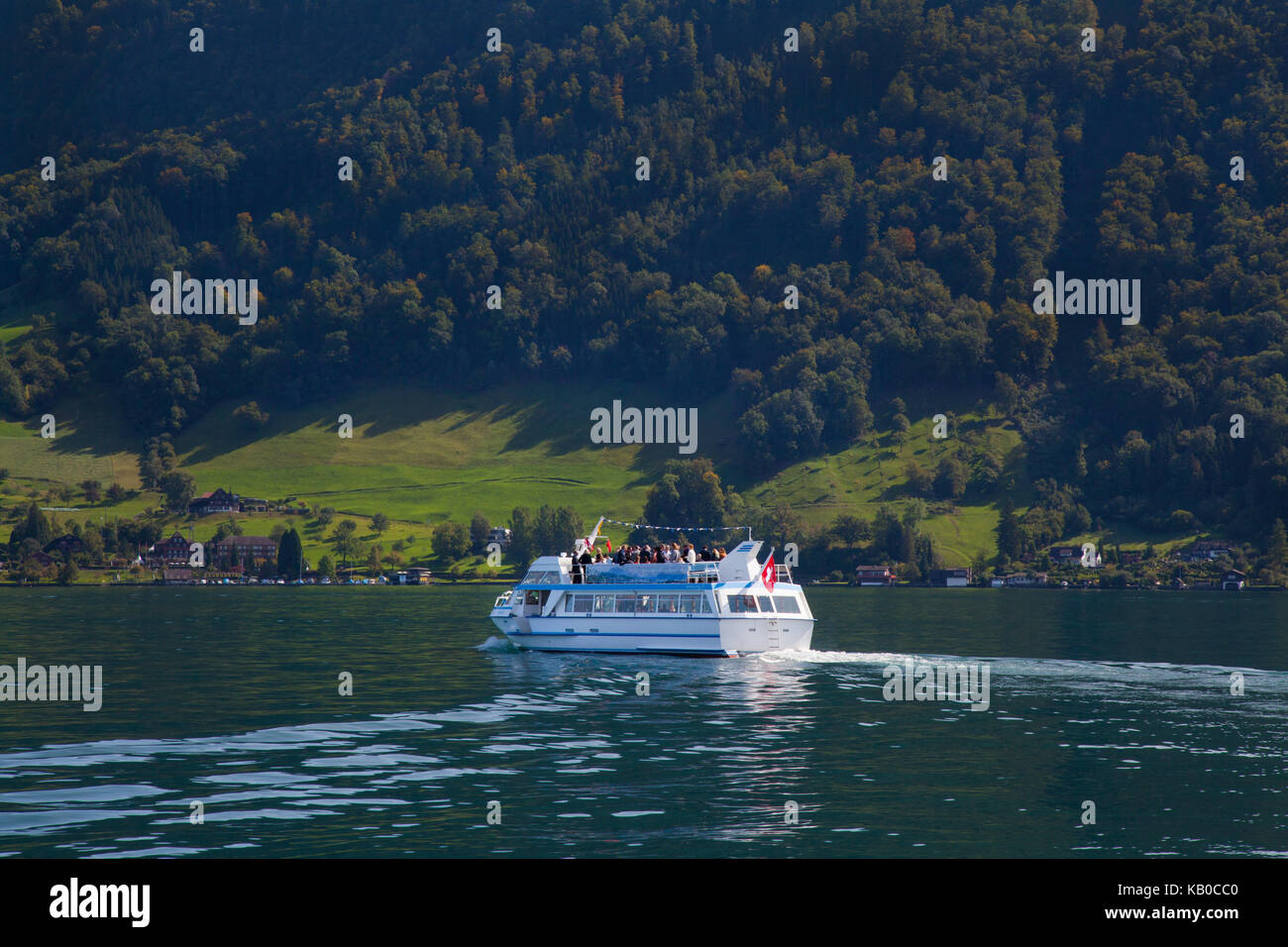 Tour boat on Lake Lucerne Switzerland Luzern Swiss Stock Photo - Alamy