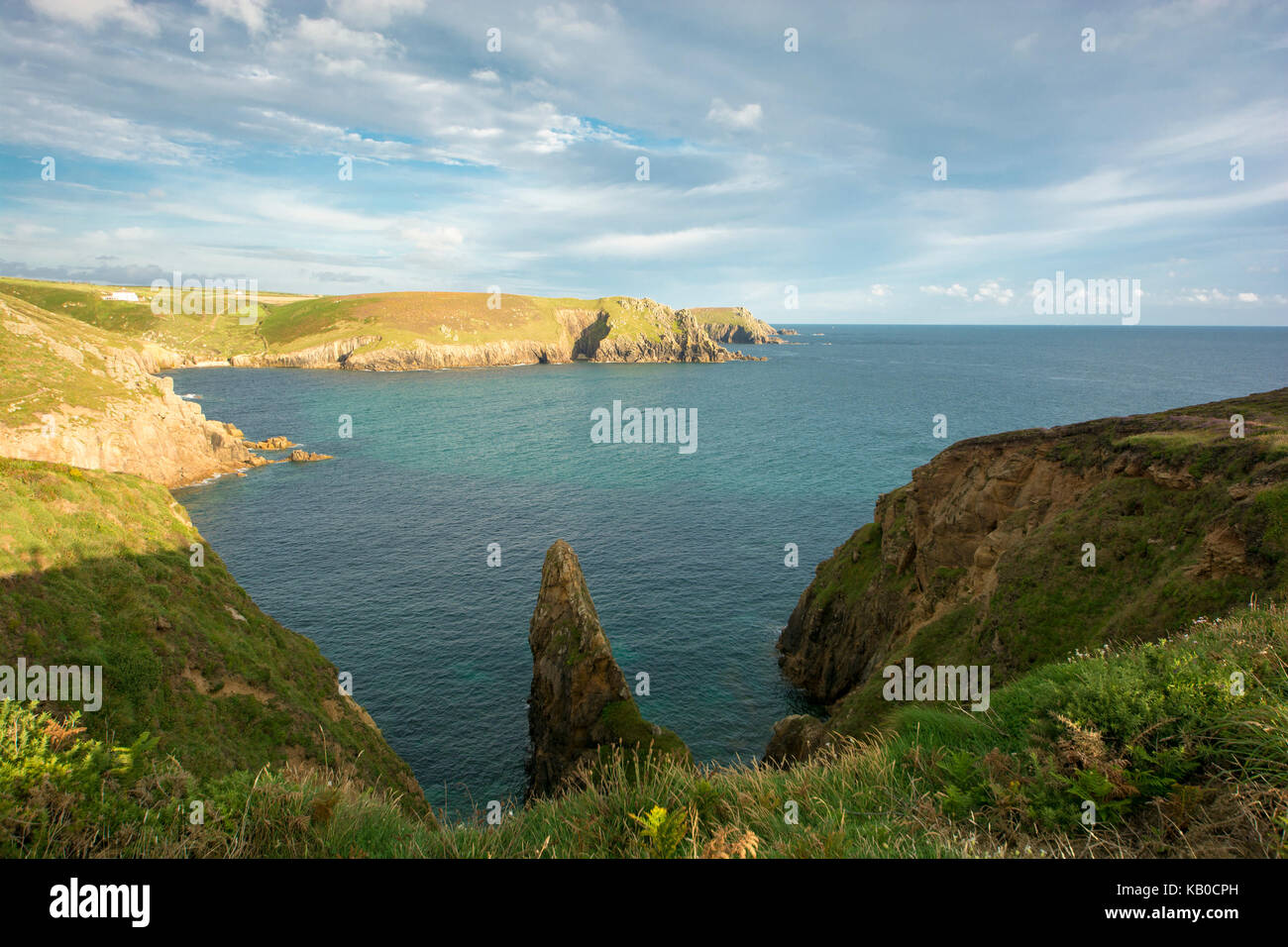Coastal Cliff Path Nanjizal Bay, cove, beach Stock Photo - Alamy