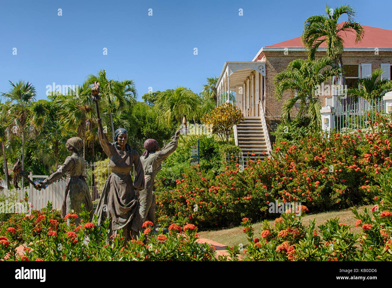 Charlotte Amalie, St. Thomas, U.S. Virgin Islands. Monument to the ...