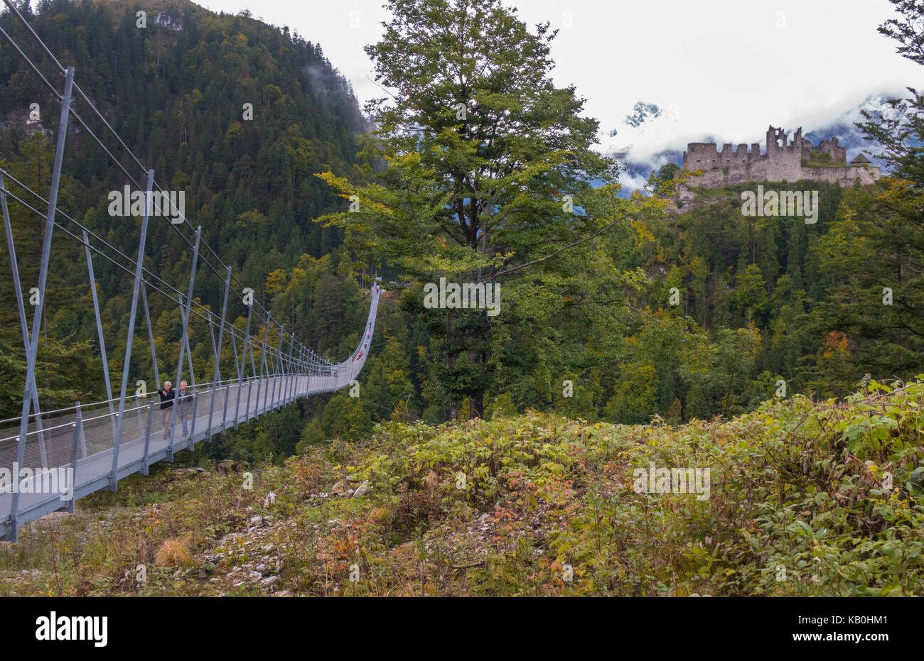 Castle Ehrenberg with Roman fortress Claudia in Austria suspension ...