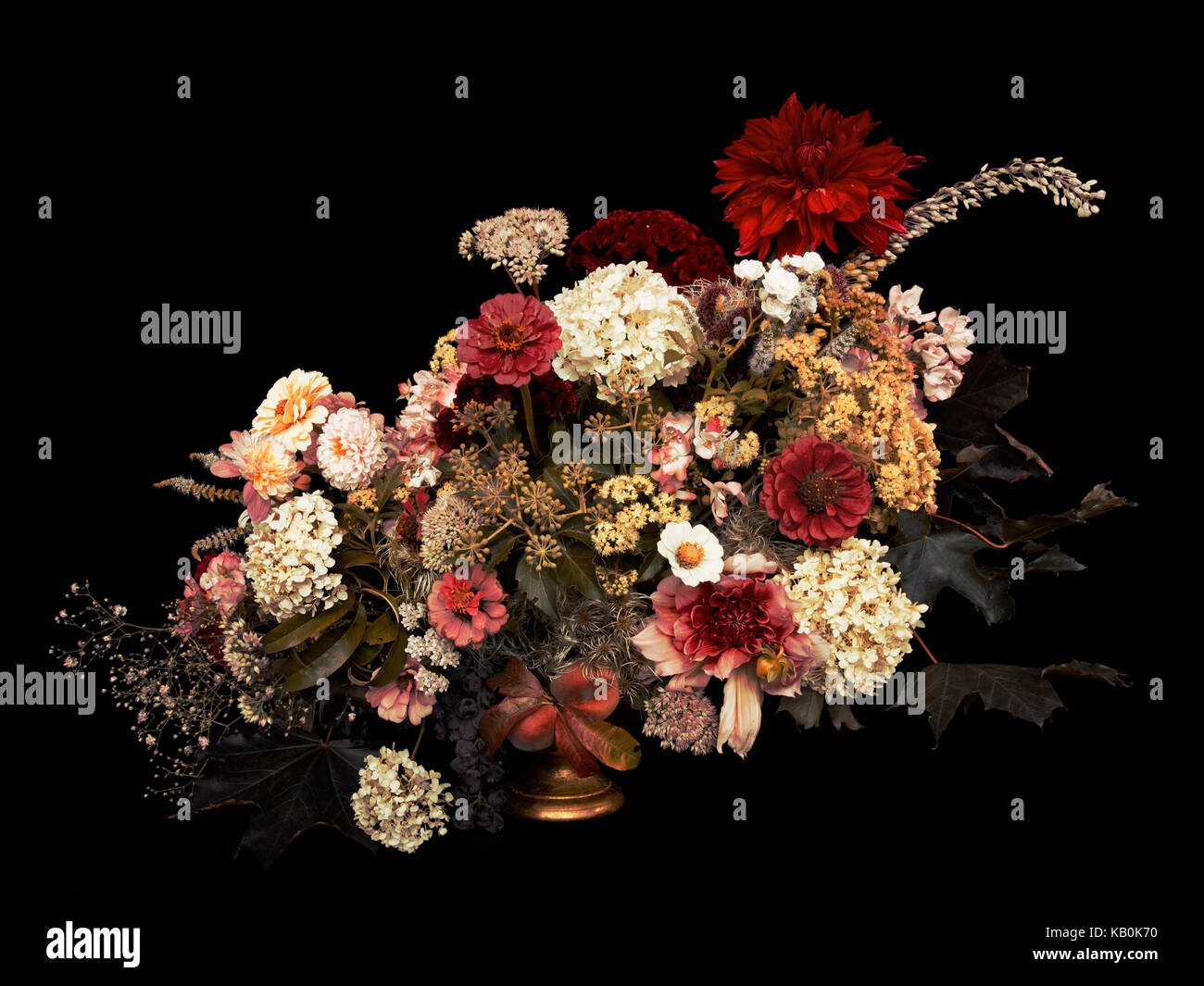 Beautiful mix of wild and cultivated flowers. Natural condition, not ...
