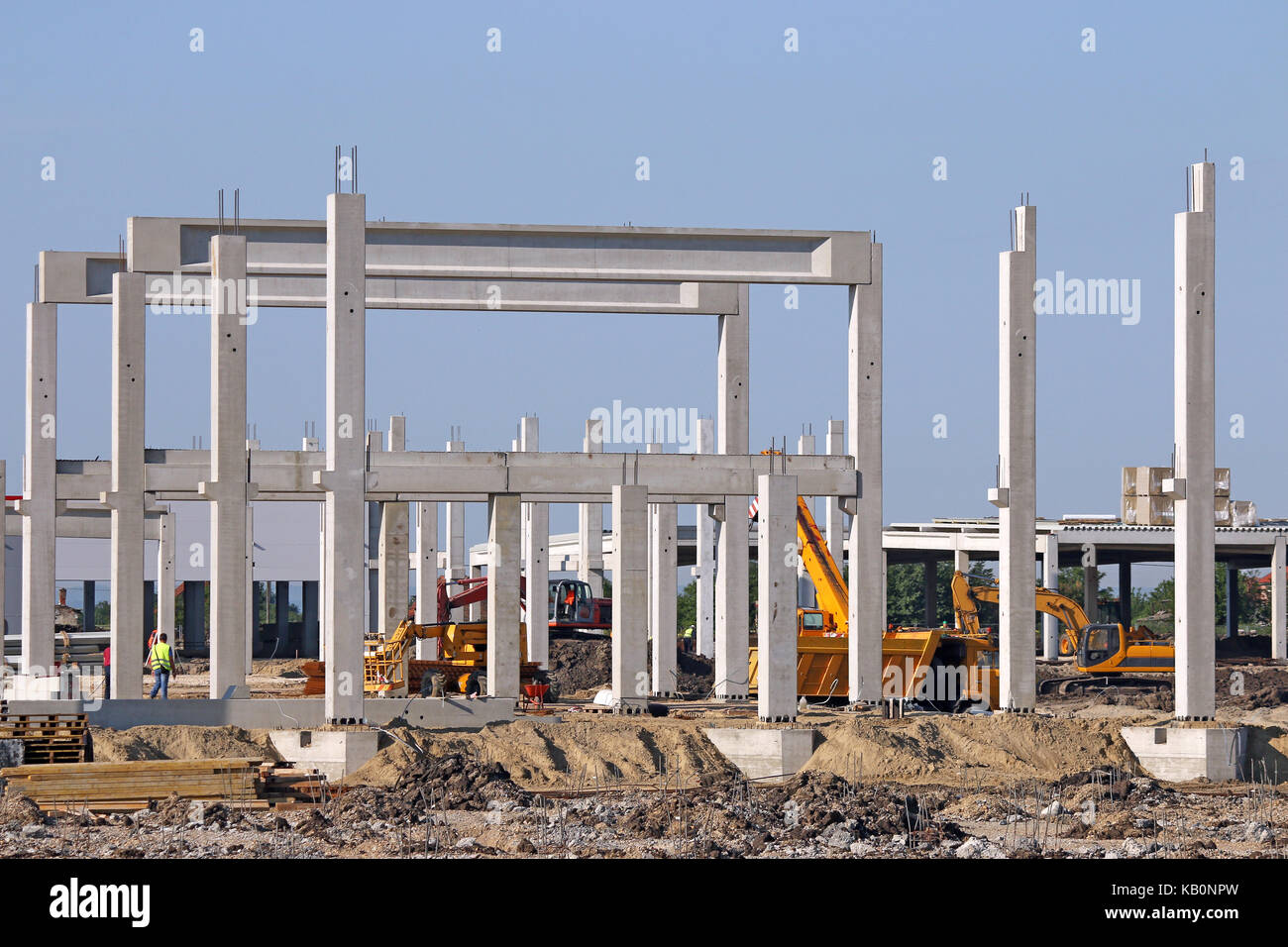 new shopping mall construction site Stock Photo - Alamy
