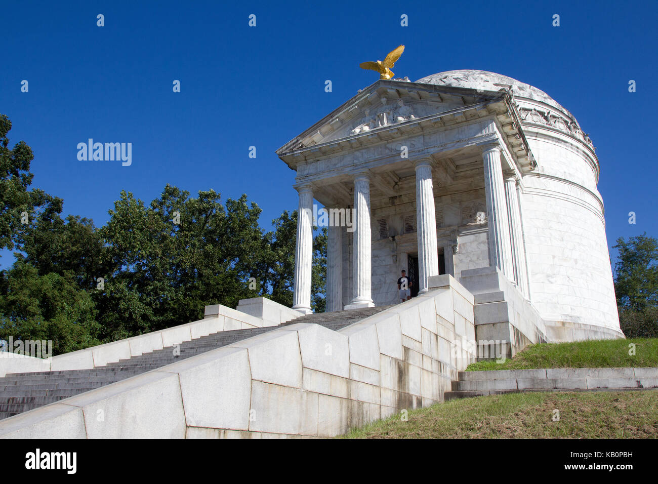Illinois Memorial Vicksburg Battlefield Stock Photo - Alamy