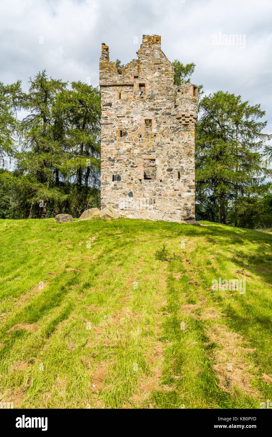 Knock Castle, Ballater, Aberdeenshire, 14th August 2016. A shot of the ...