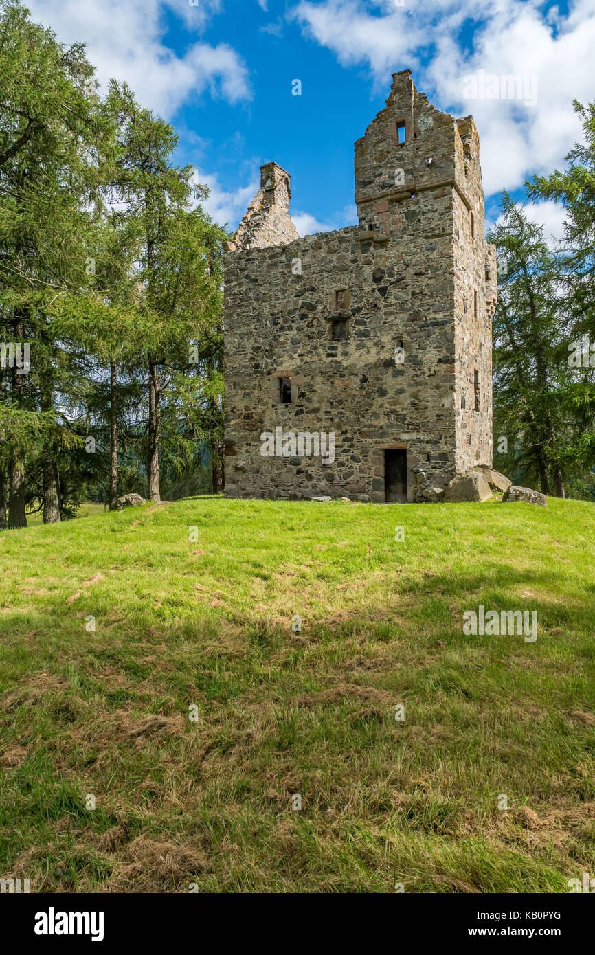 Knock Castle, Ballater, Aberdeenshire, 14th August 2016. A shot of the ...