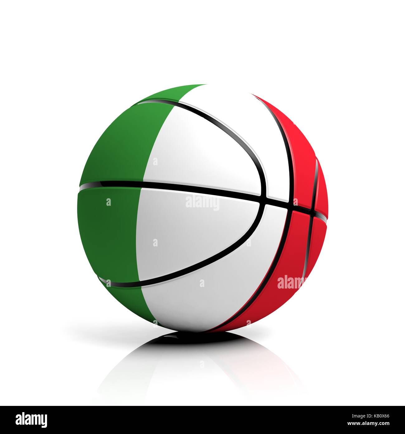 Basketball ball flag of Italy isolated on white background Stock Photo ...