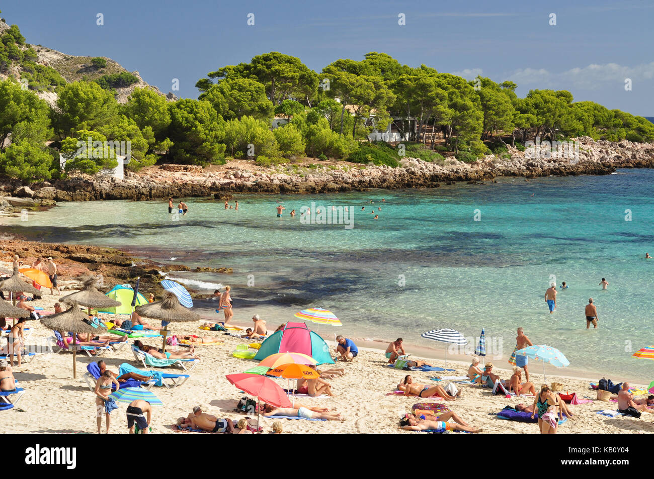 Cala Agulla beach in the island Mallorca in Spain Stock Photo - Alamy