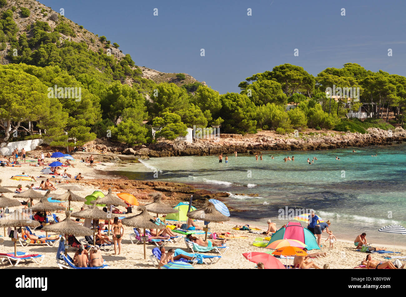 Cala Agulla beach in the island Mallorca in Spain Stock Photo - Alamy