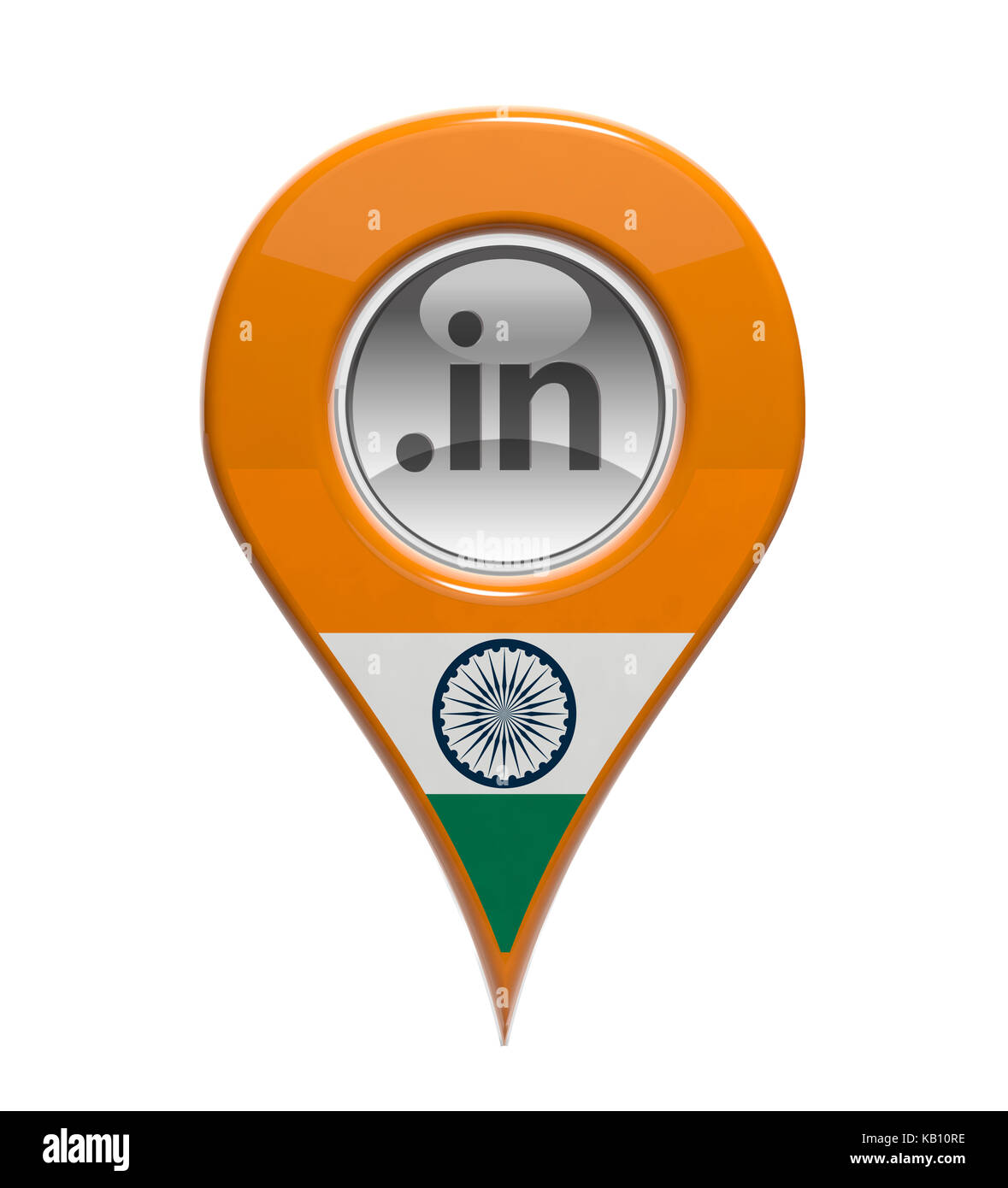 India map pin hi-res stock photography and images - Alamy