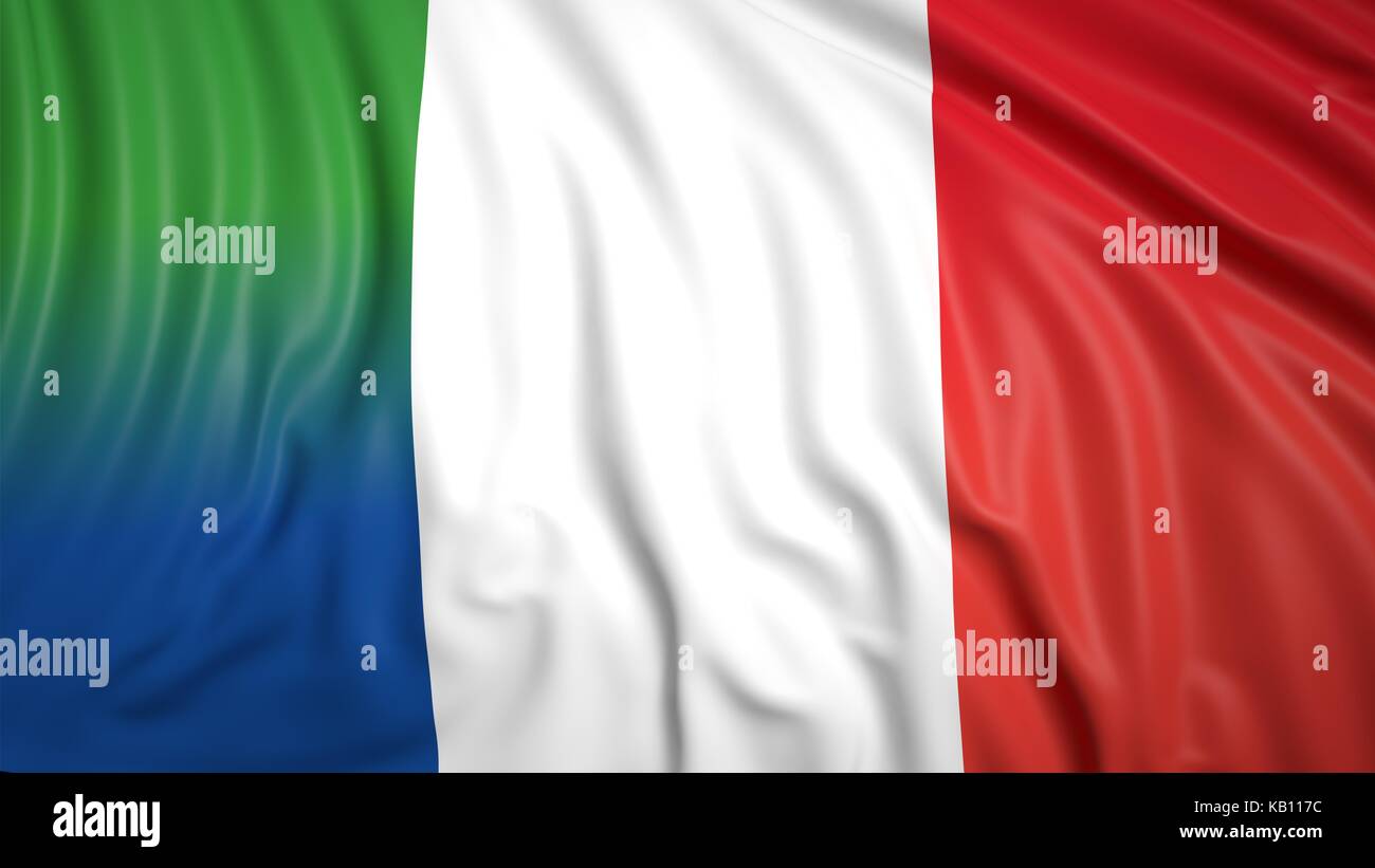 Close-up of French and Italian flags Stock Photo - Alamy