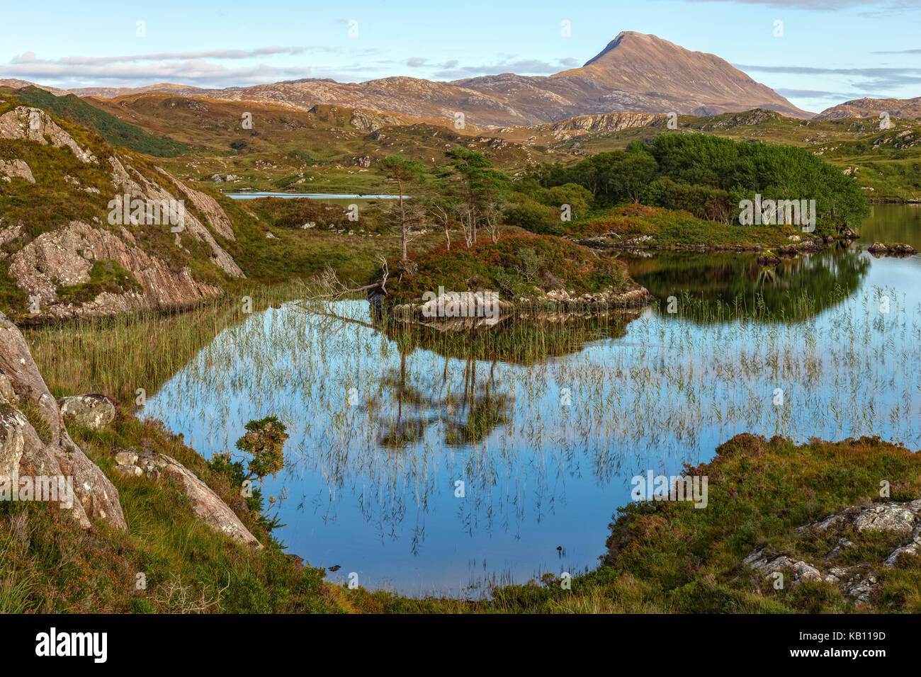Loch Druim Suardalain, Assynt, Sutherland, Scotland, United Kingdom ...