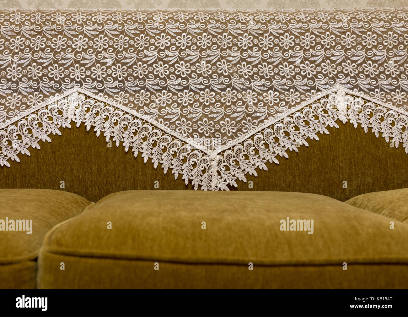 Detail of a sofa during the exhibition pyongyang sallim at architecture ...
