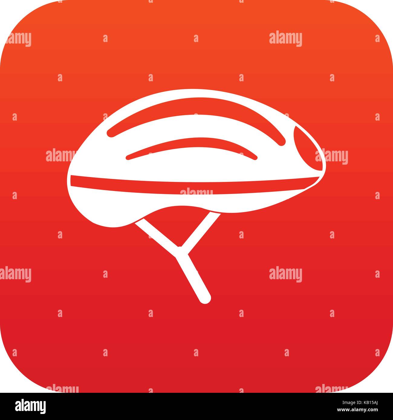 Bicycle helmet icon digital red Stock Vector Image & Art - Alamy