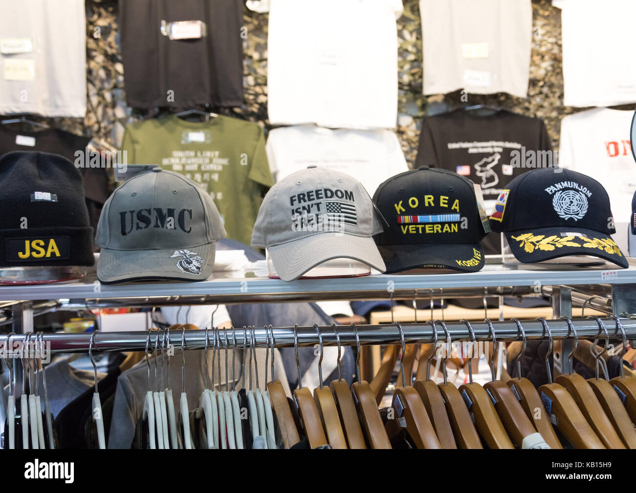Caps sold at the dmz on the north and south korea border, North ...