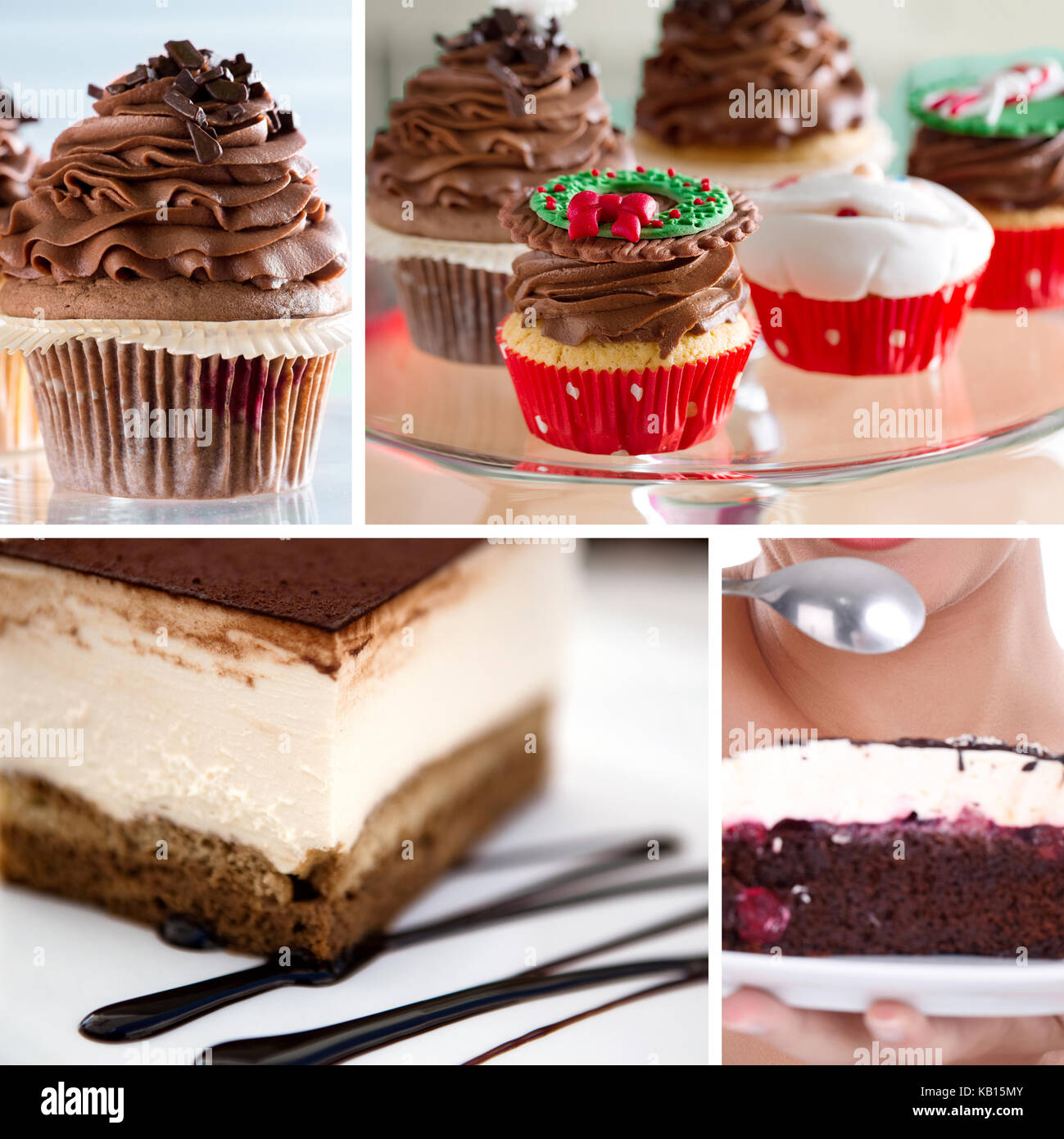 collage of different kind of sweets Stock Photo - Alamy