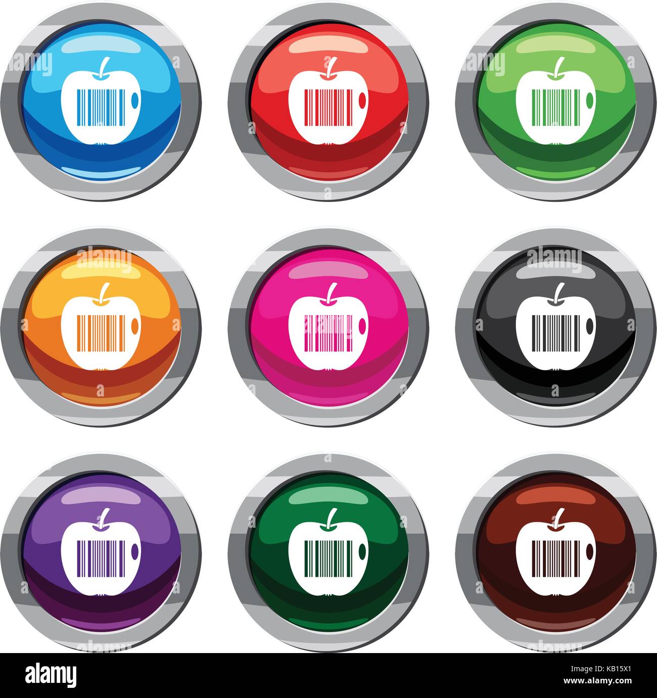 Code to represent product identification set 9 collection Stock Vector ...